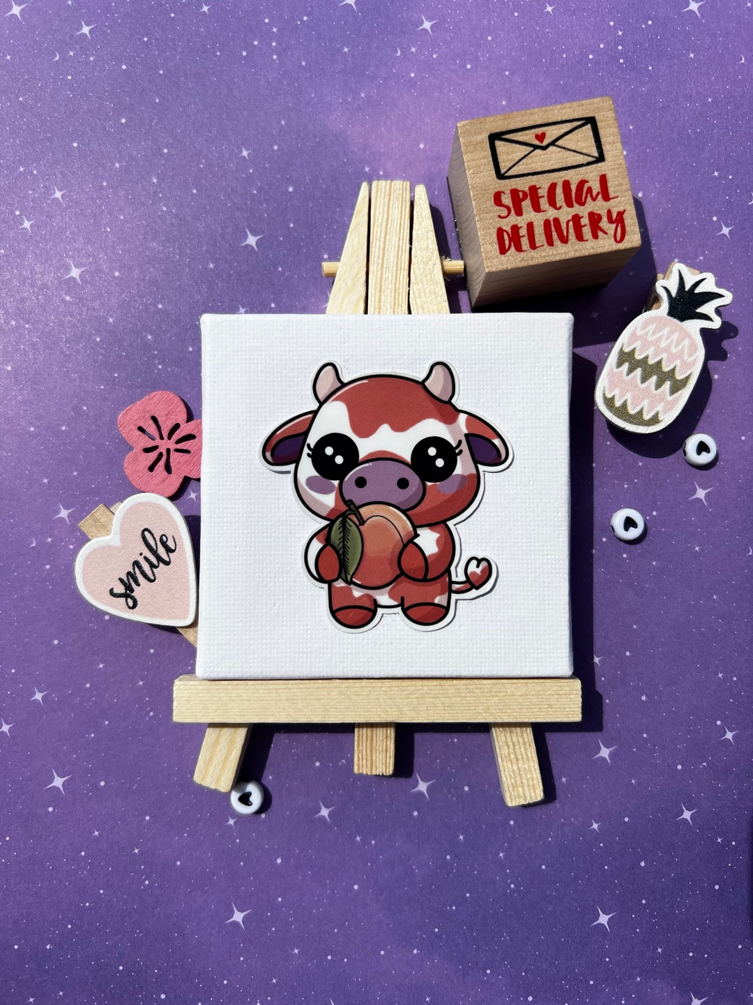 Peach Cowdie Cut Stickersticker Flakepeach Cowc Owpeachcutee ...