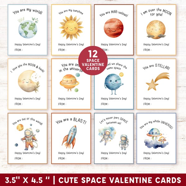 Space Valentine - Etsy