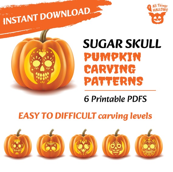 Sugar Skull Jack O Lanterns