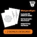 ROSE Pumpkin Carving Stencil Template Patterns Flower Themed Instant ...