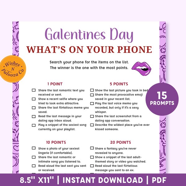 Whats on Your Phone Game - Etsy