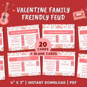 Printable Valentine's Day Feud Game Valentine's Day Family Friendly ...