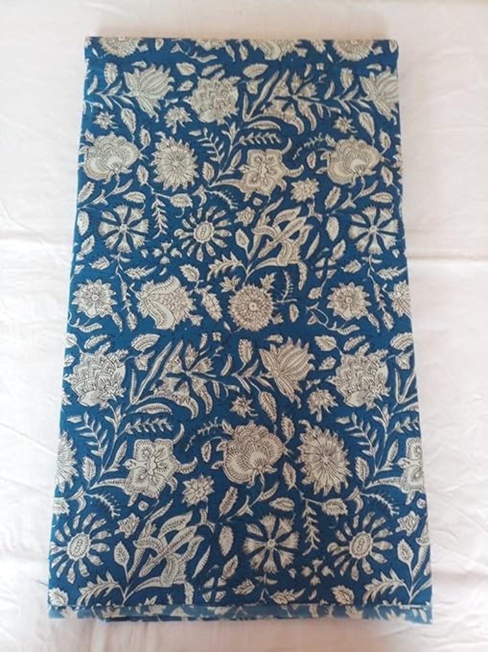 Traditional Indian Handmade Sanganeri,floral Print Fabric, Running ...
