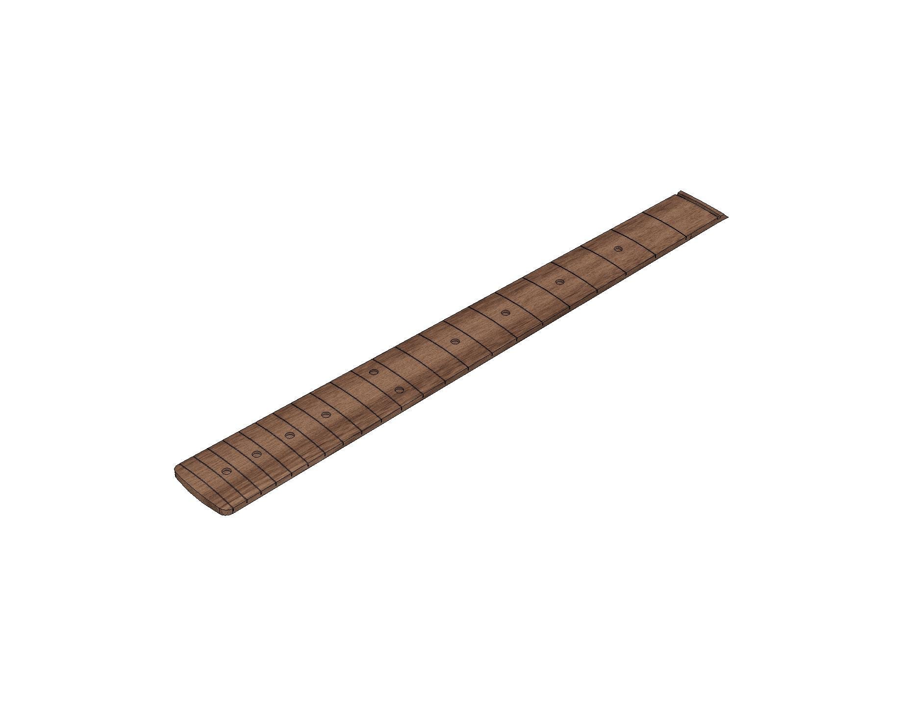 Fender Stratocaster Guitar Neck 3D CAD Files: CNC Plan (digital ...