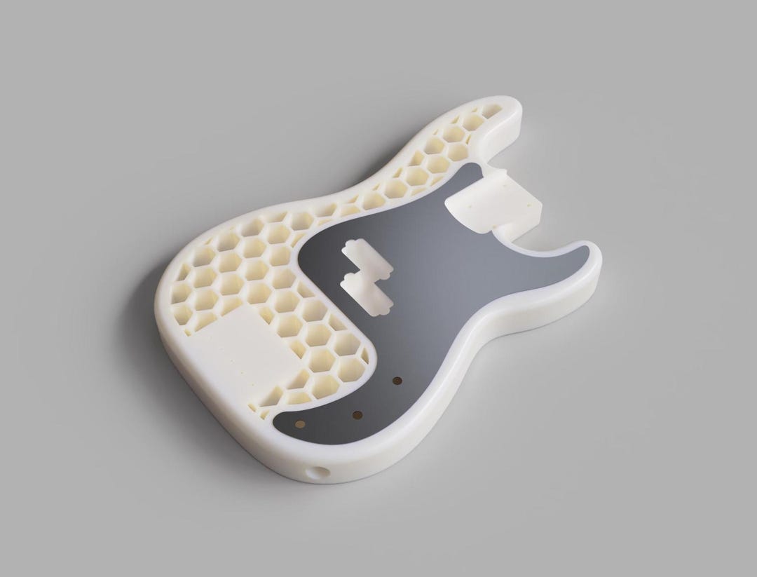 Fender Precision Bass Guitar Body 3D CAD Files 1:1 Scale | 3D Printing ...