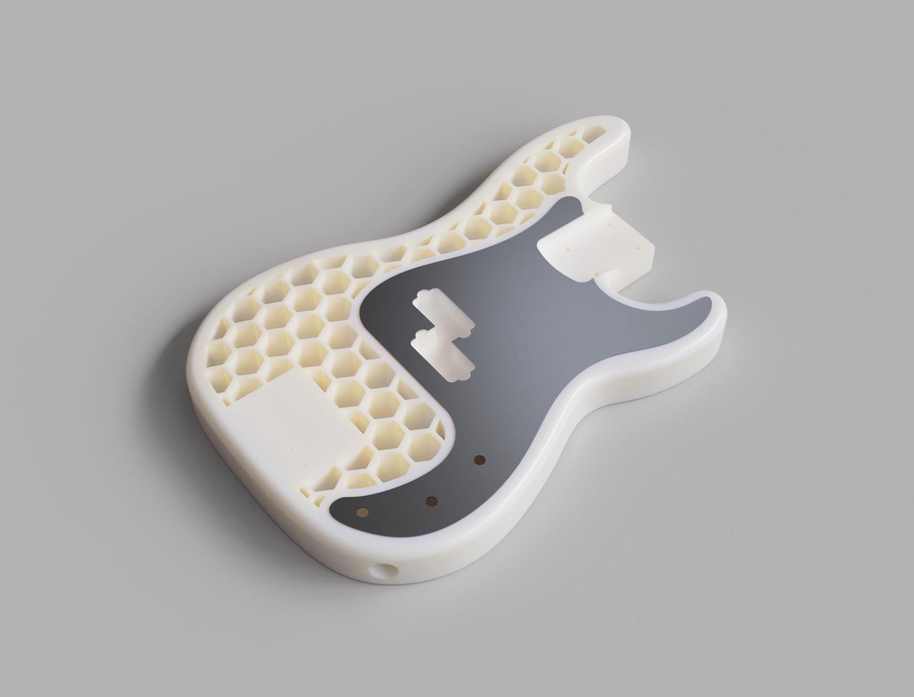 Fender Precision Bass Guitar Body 3D CAD Files 1:1 Scale | 3D Printing ...