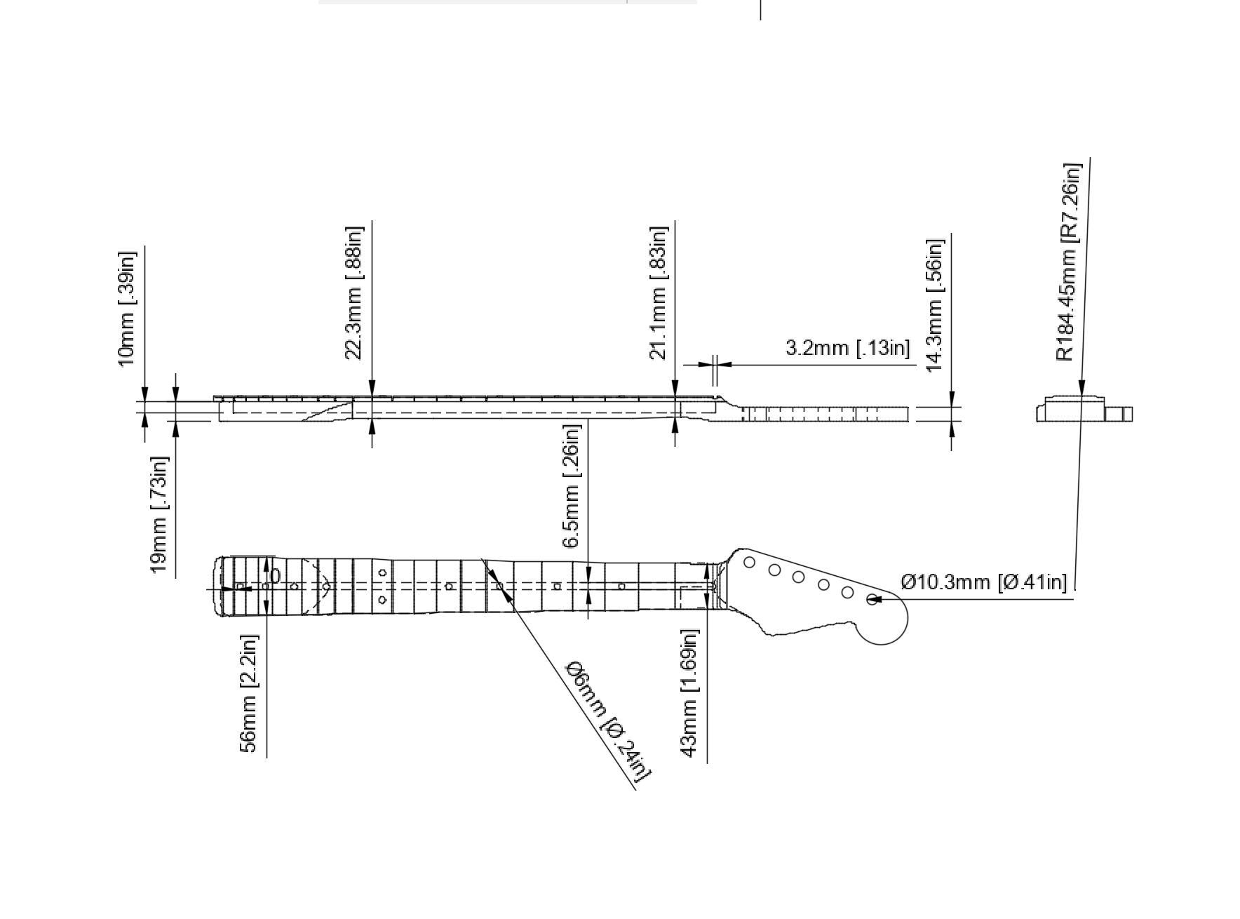 Fender Stratocaster Guitar Neck 3D CAD Files: CNC Plan (digital ...