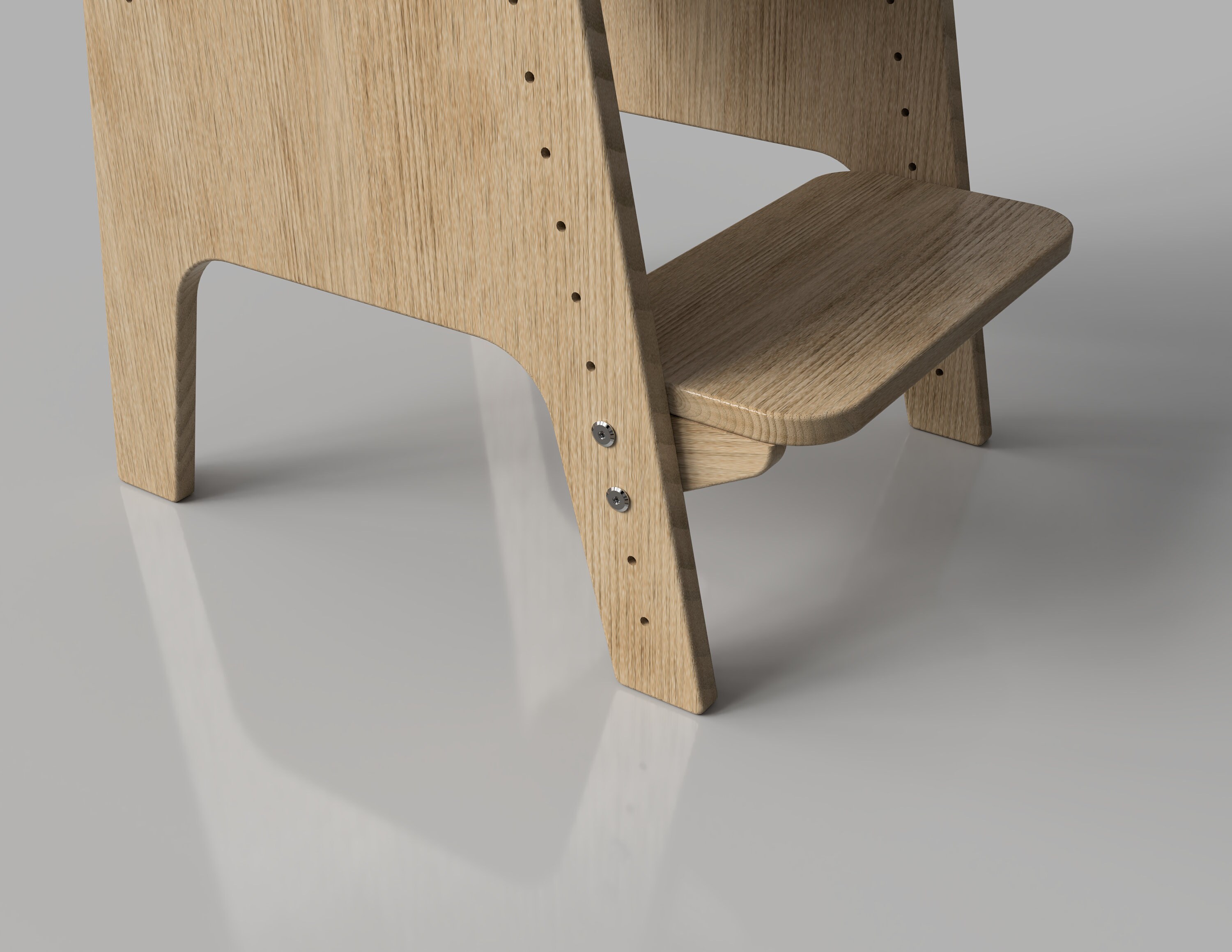 Children's Adjustable Chair 3D CAD Files 1:1 Scale | CNC Furniture Plan ...