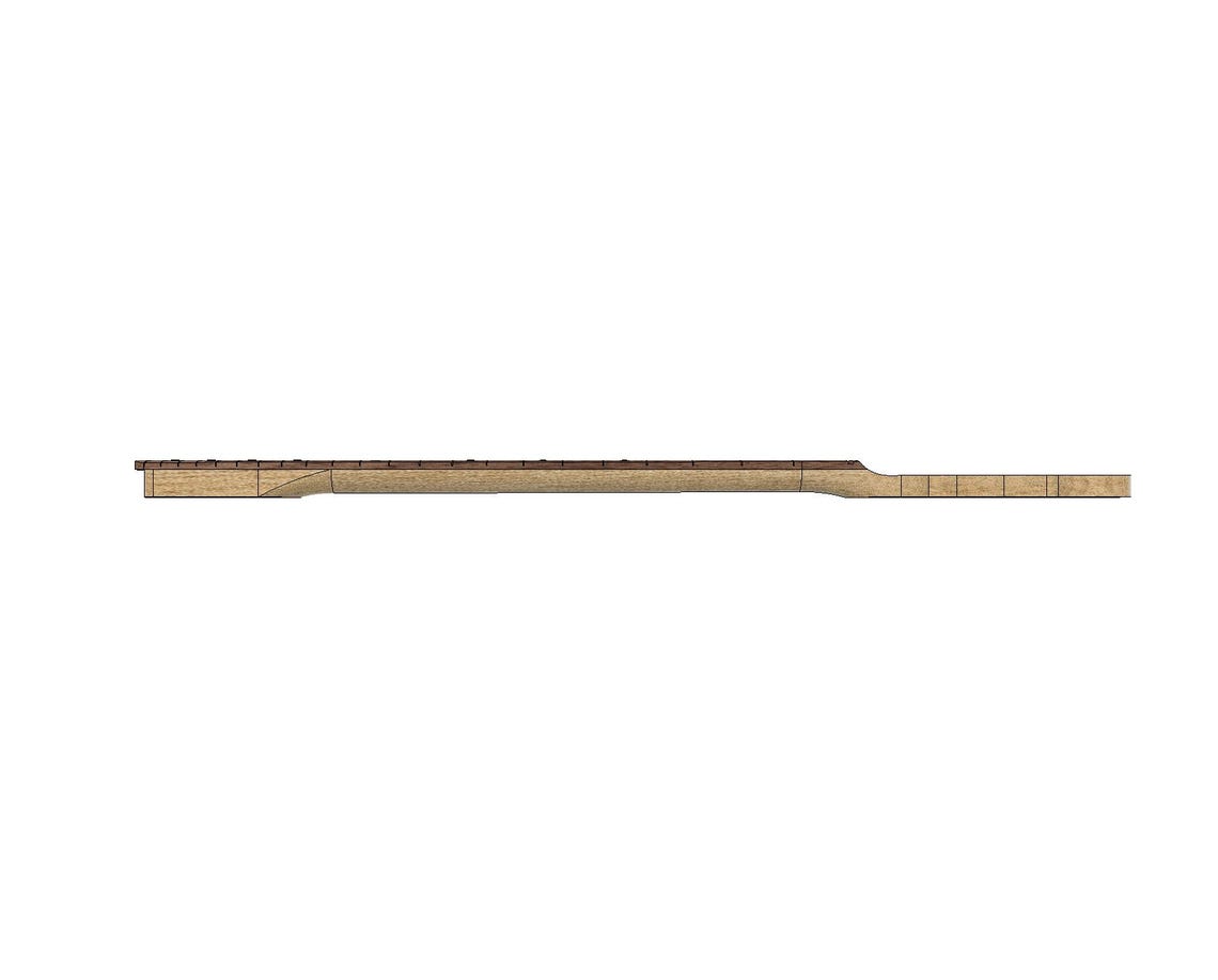 Fender Stratocaster Guitar Neck 3D CAD Files: CNC Plan (digital ...