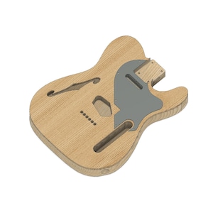 Fender Telecaster Thinline Semi Hollow Guitar Body 3D CAD Files 1:1 ...