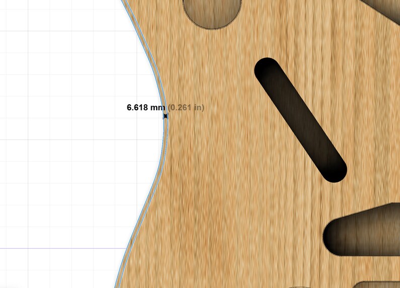 Fender Telecaster Modified Guitar Body 3D CAD Files 1:1 Scale CNC Files ...