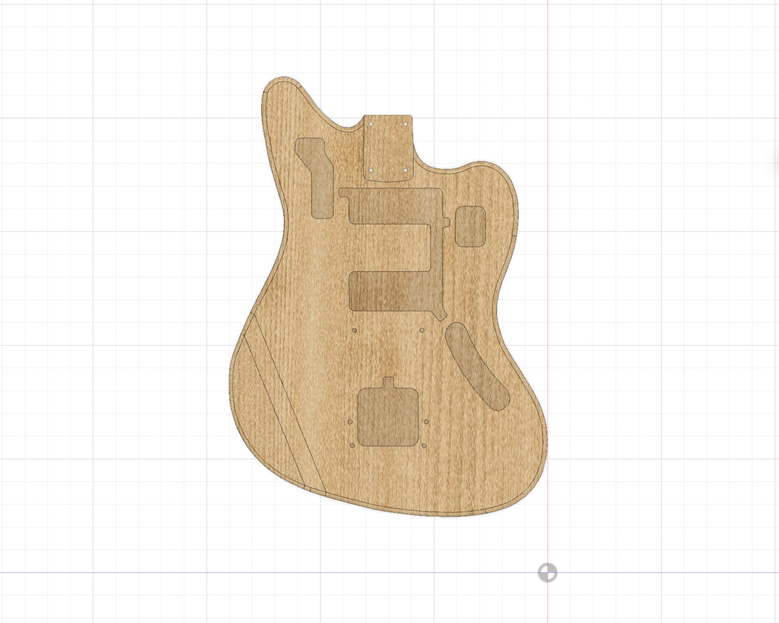 Fender Jaguar Guitar Body 3D CAD Files: CNC Project (digital Download ...