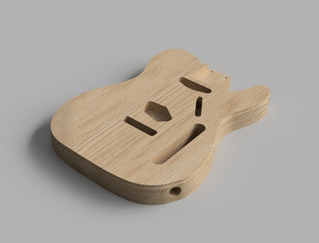 Fender Telecaster Modified Guitar Body 3D CAD Files 1:1 Scale CNC Files ...