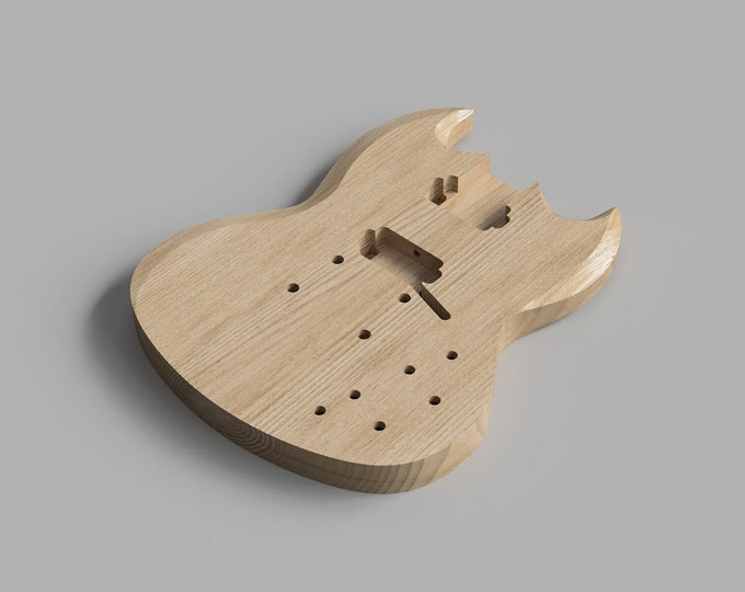 Sg Style Guitar Cnc Digital Plans. 3 Files Types for Cnc Guitar ...