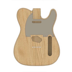 Fender Telecaster Guitar Body 3D CAD 1:1 Scale | CNC Files | Guitar ...