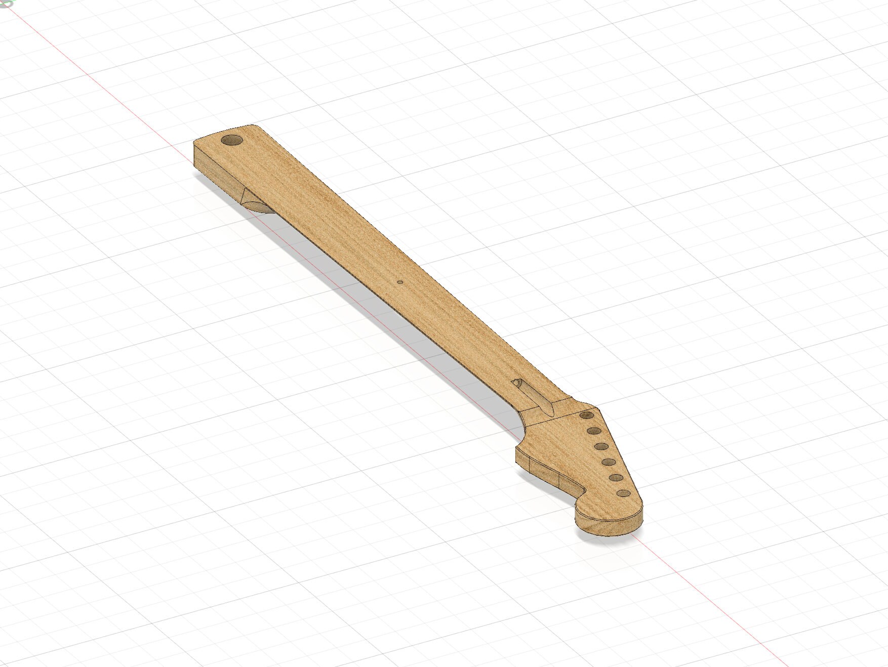 Fender Stratocaster Guitar Neck 3D CAD Files 1:1 Scale CNC Files DIY ...