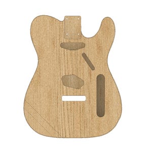 Fender Telecaster Modified Guitar Body 3D CAD Files 1:1 Scale | CNC ...