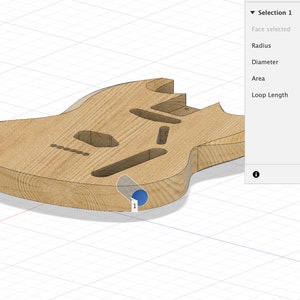 SG Telecaster Hybrid Guitar Body 3D CAD Files 1:1 Scale CNC Files 3D ...