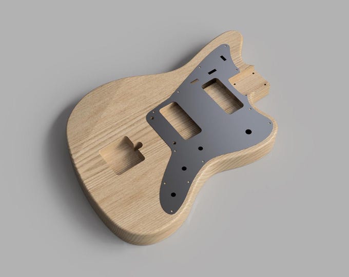 Custom Guitar Design for CNC Router Machine or to Hand Craft. Includes ...