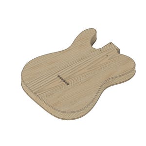 Fender Telecaster Thinline Semi Hollow Guitar Body 3D CAD Files 1:1 ...