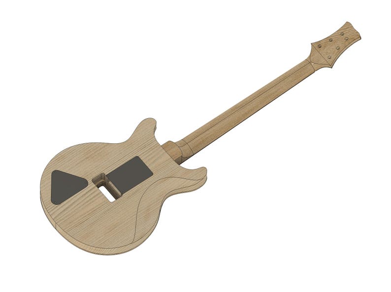 PRS Santana Retro 3D Files 1:1 Scale | CNC Files | Guitar Plan - Etsy