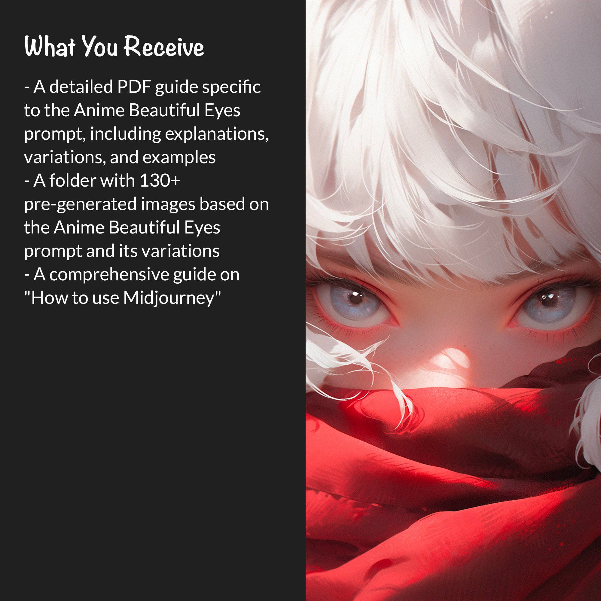 Beautiful Eyes in Anime Style Prompt Niji AI Prompt, Midjourney Prompt ...