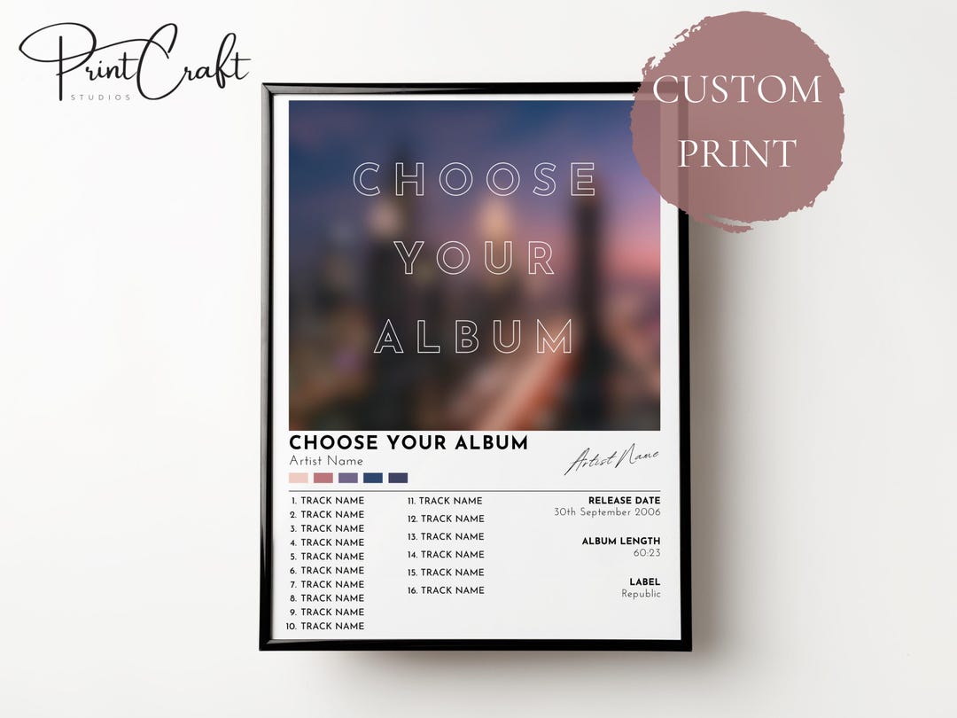 Custom Album Cover Art | Choose Your Own Album | Custom Album Print ...