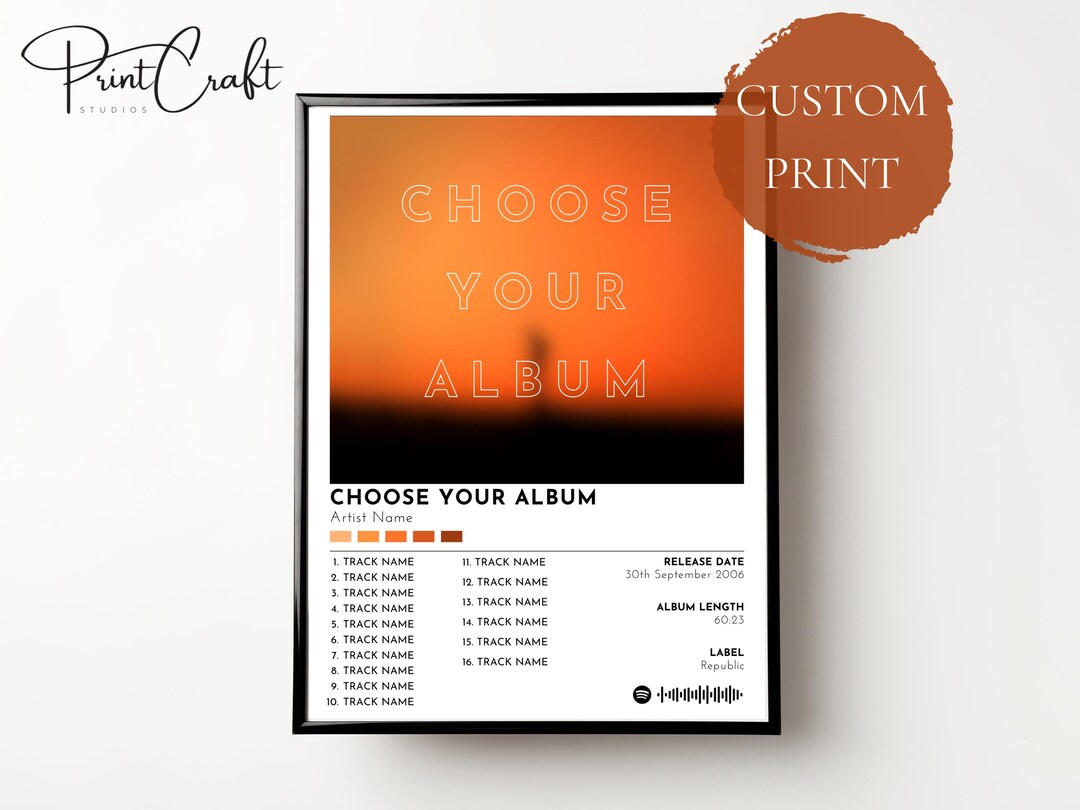 Personalised Album Cover Art | Choose Your Own Album | Custom Album ...