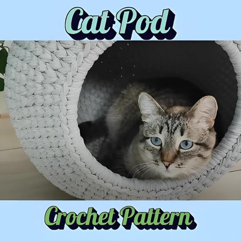 Cat Pod Crochet Pattern - Etsy