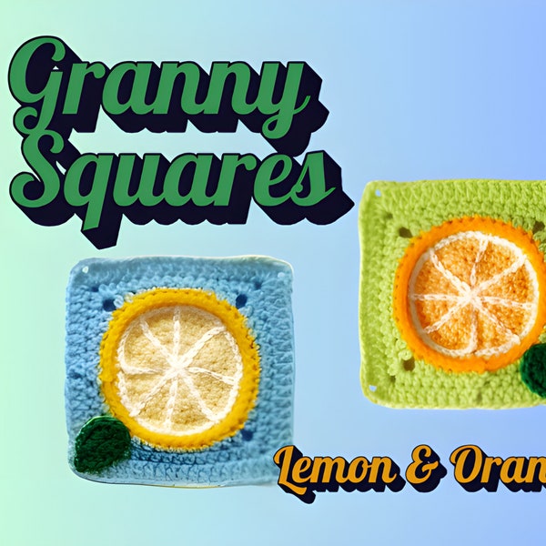 Citrus Granny Square Pattern - Etsy
