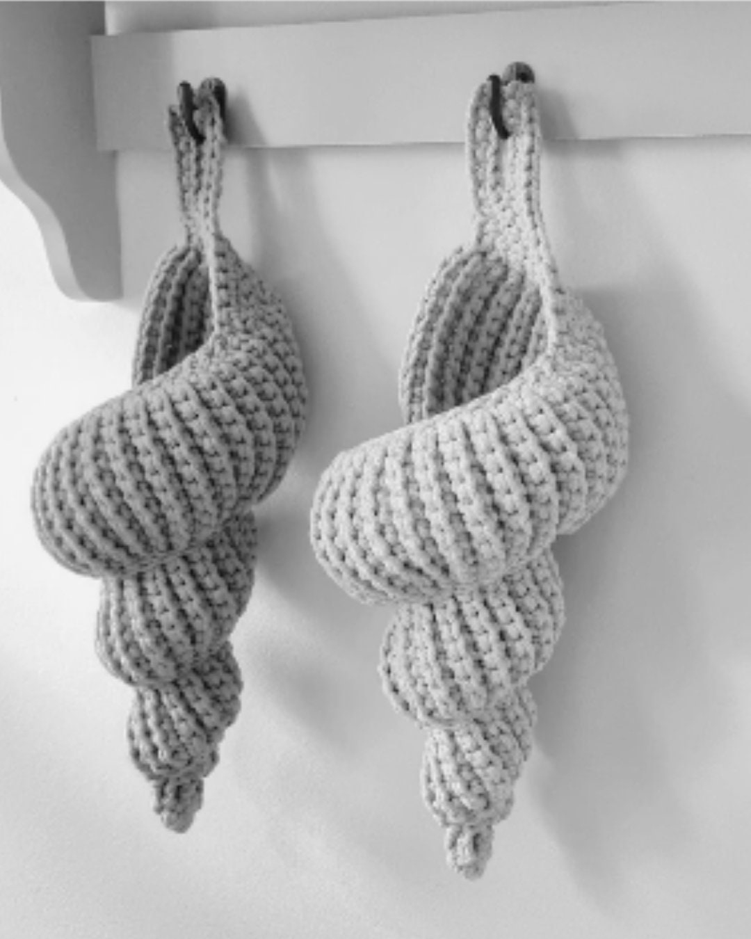 Spiral Shell Hanging Basket Crochet Pattern — Boho Plant Hanger Coastal ...