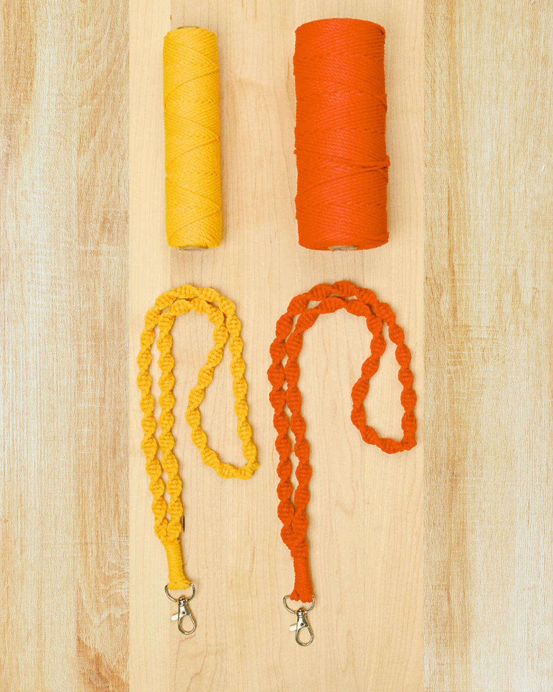 Boho Macrame Keychain Lanyard Pattern – DIY Beginners Spiral Knot (PDF ...