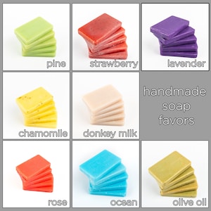 Handmade Scented Soaps ,MIX Bulk Vegan Soaps ,wedding Guest Gifts ...