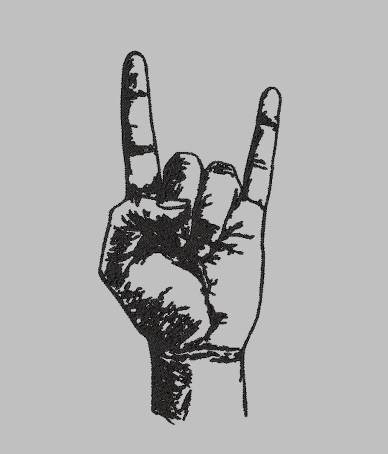 Stickdatei Rock Pommesgabel in 6 Größen - Etsy.de