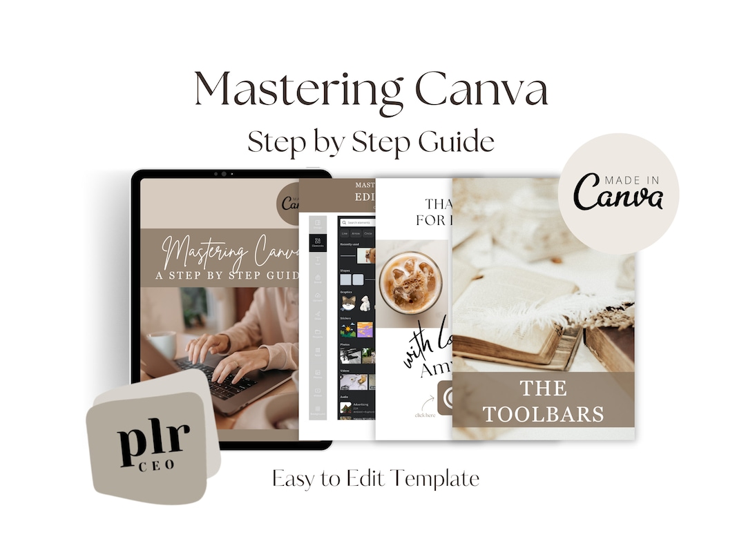 Mastering Canva Step by Step Guide Canva Template Editing Skills How to Guide Master Resell ...