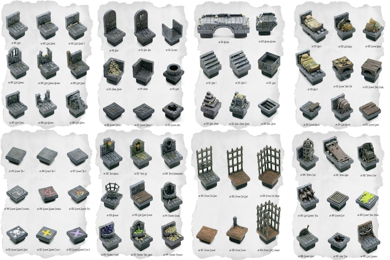 Dungeon Jail Cell Add-on | Modular Tabletop TTRPG, 33 Blocks - Etsy