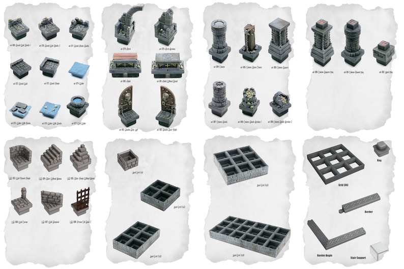 Dungeon Jail Cell Add-on | Modular Tabletop TTRPG, 33 Blocks - Etsy