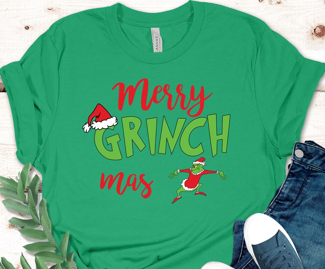 Merry Grinchmas Shirt Grinch Season Tshirt Retro Grinch Tee - Etsy