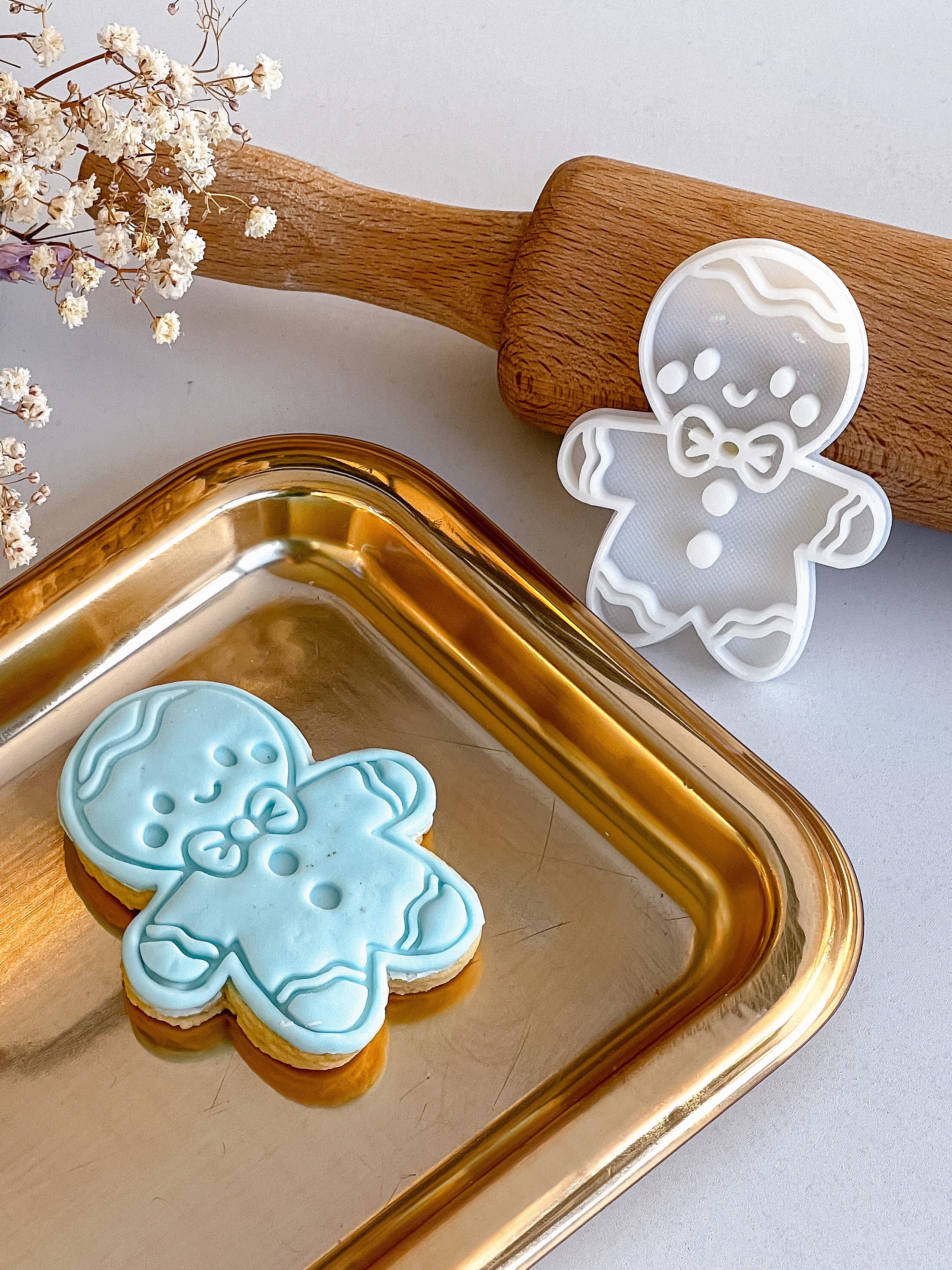 Gingerbread Man Cookie Cutter - Cute Gingerbread Man Cookie Cutter - Etsy