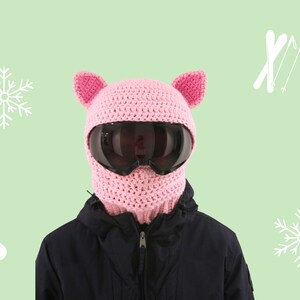 Crochet Pattern Pig Balaclava to Cover Helmet *ENGLISH* - Etsy