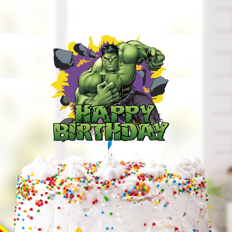 Hulk Cake Topper - Etsy