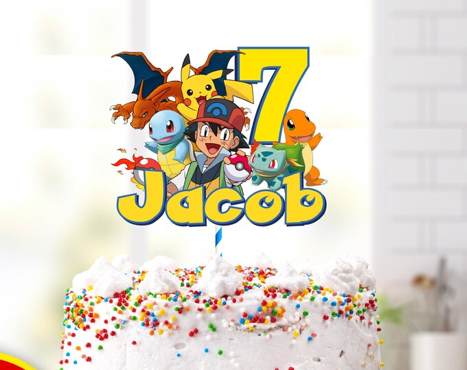 Personalized DIGITAL File Cake Topper themed Digital Printable File ...