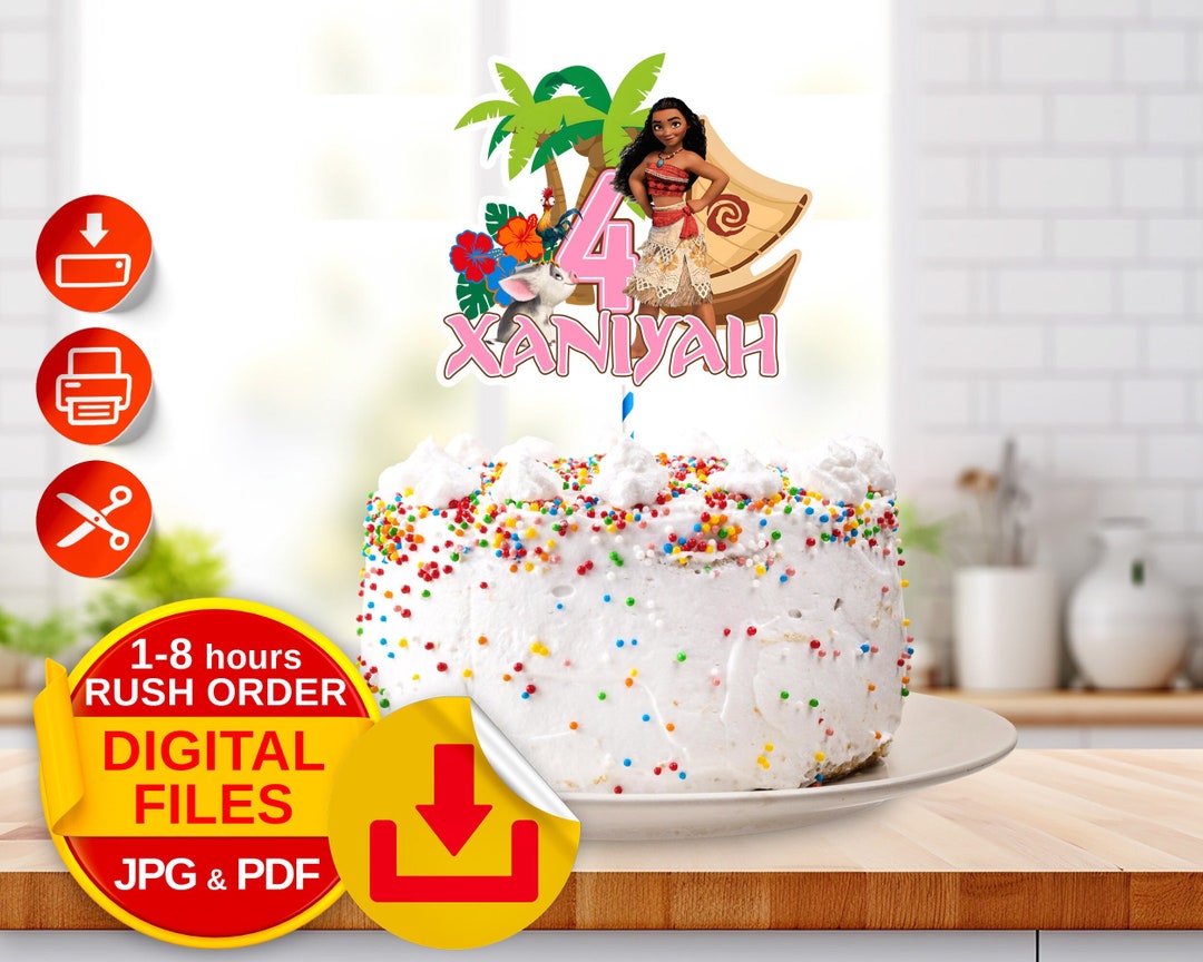 Personalized DIGITAL File Cake Topper -themed Digital Printable File ...