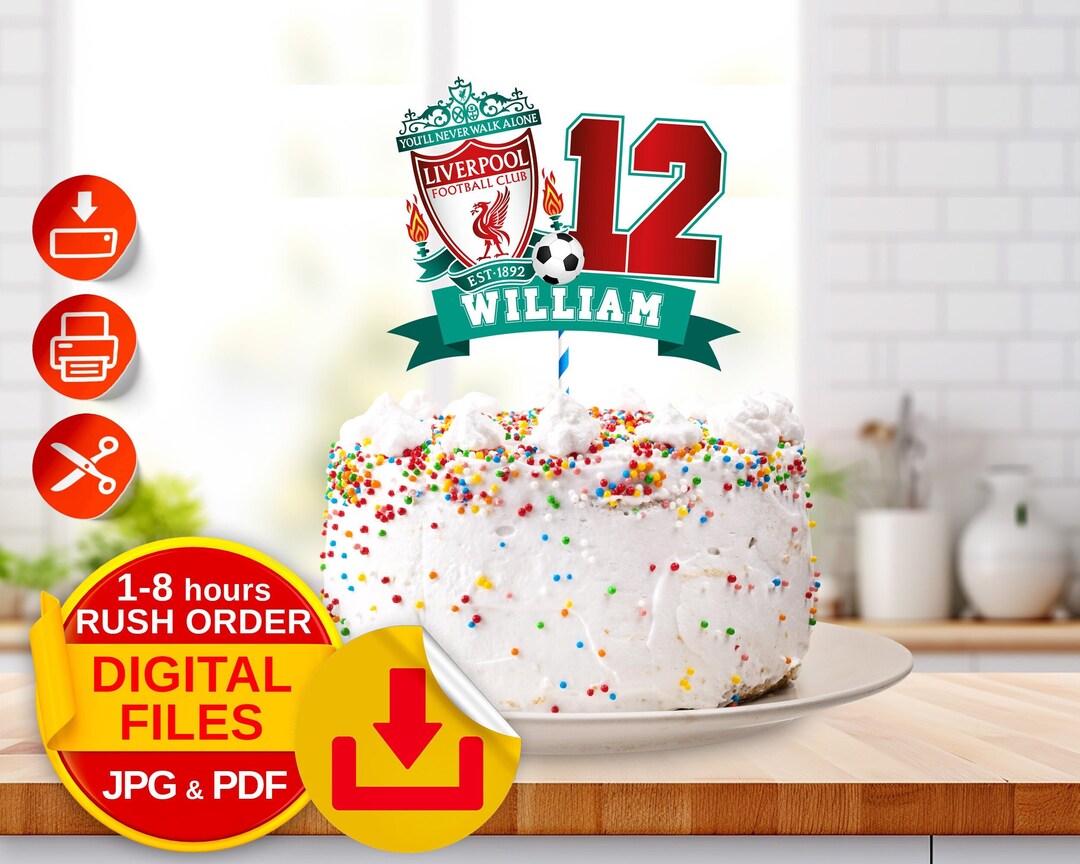 Personalized DIGITAL File Cake Topper themed Digital Printable File ...