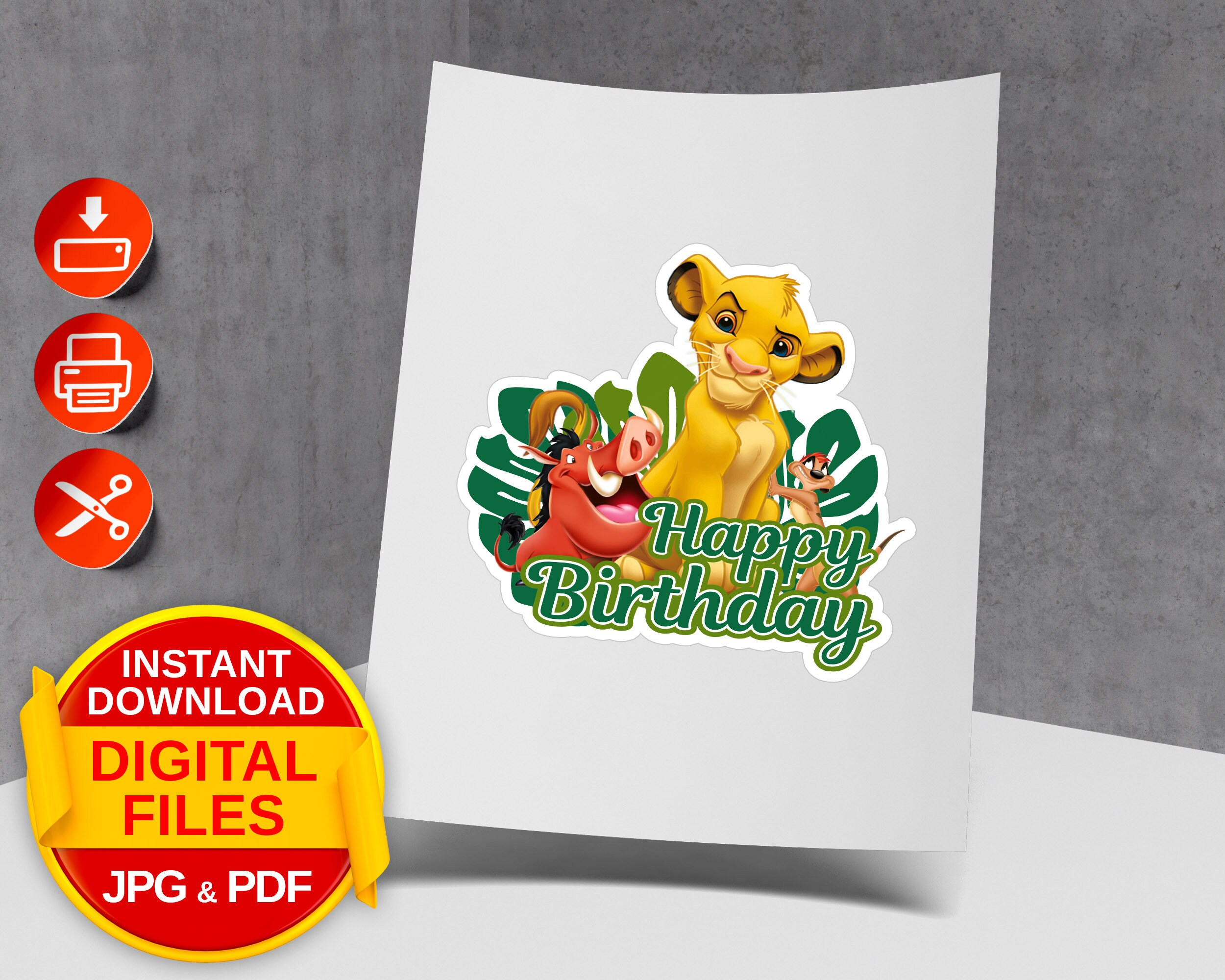 DIGITAL File Cake Topper themed Digital Printable File Digital File ...