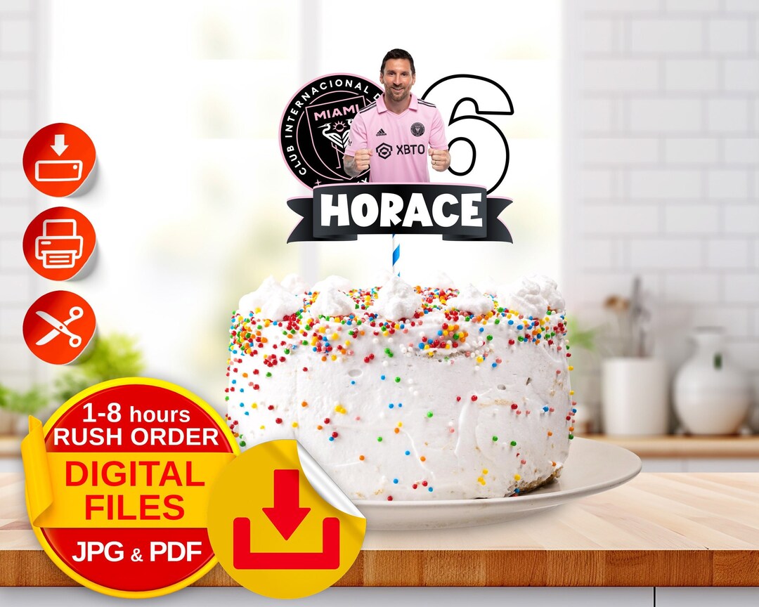 Personalized DIGITAL File Cake Topper -themed Digital Printable File ...