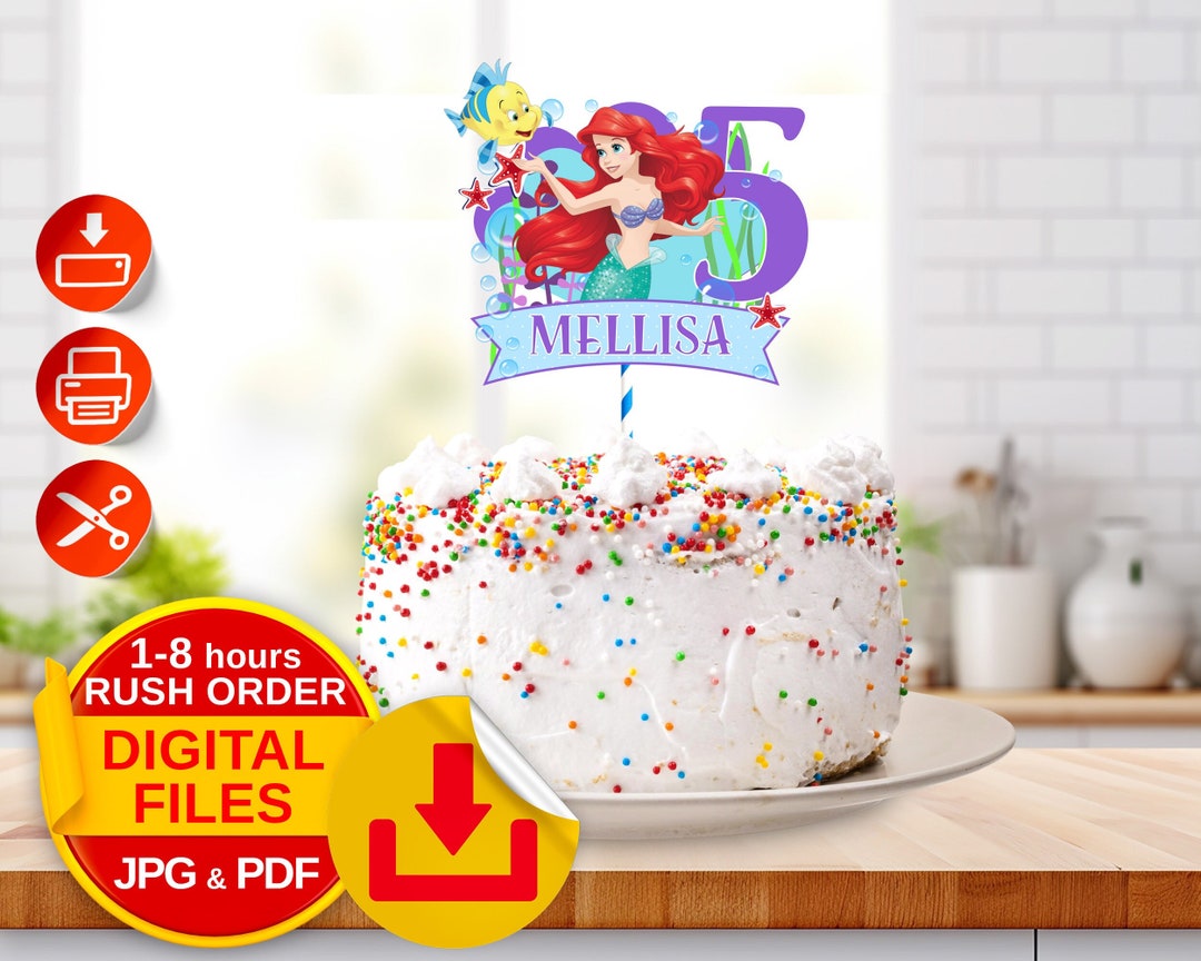 Personalized DIGITAL File Cake Topper themed Digital Printable File ...