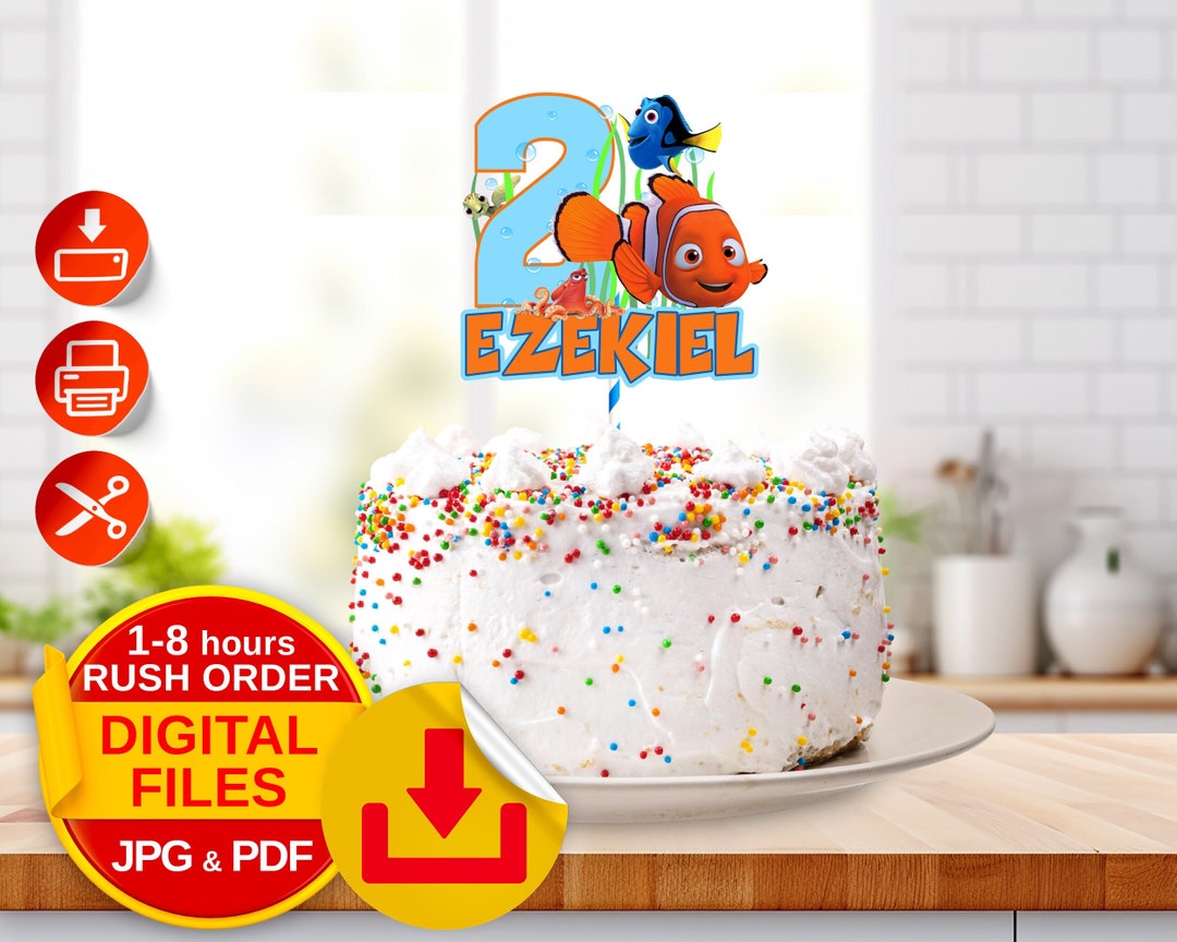 Personalized DIGITAL File Cake Topper -themed Digital Printable File ...