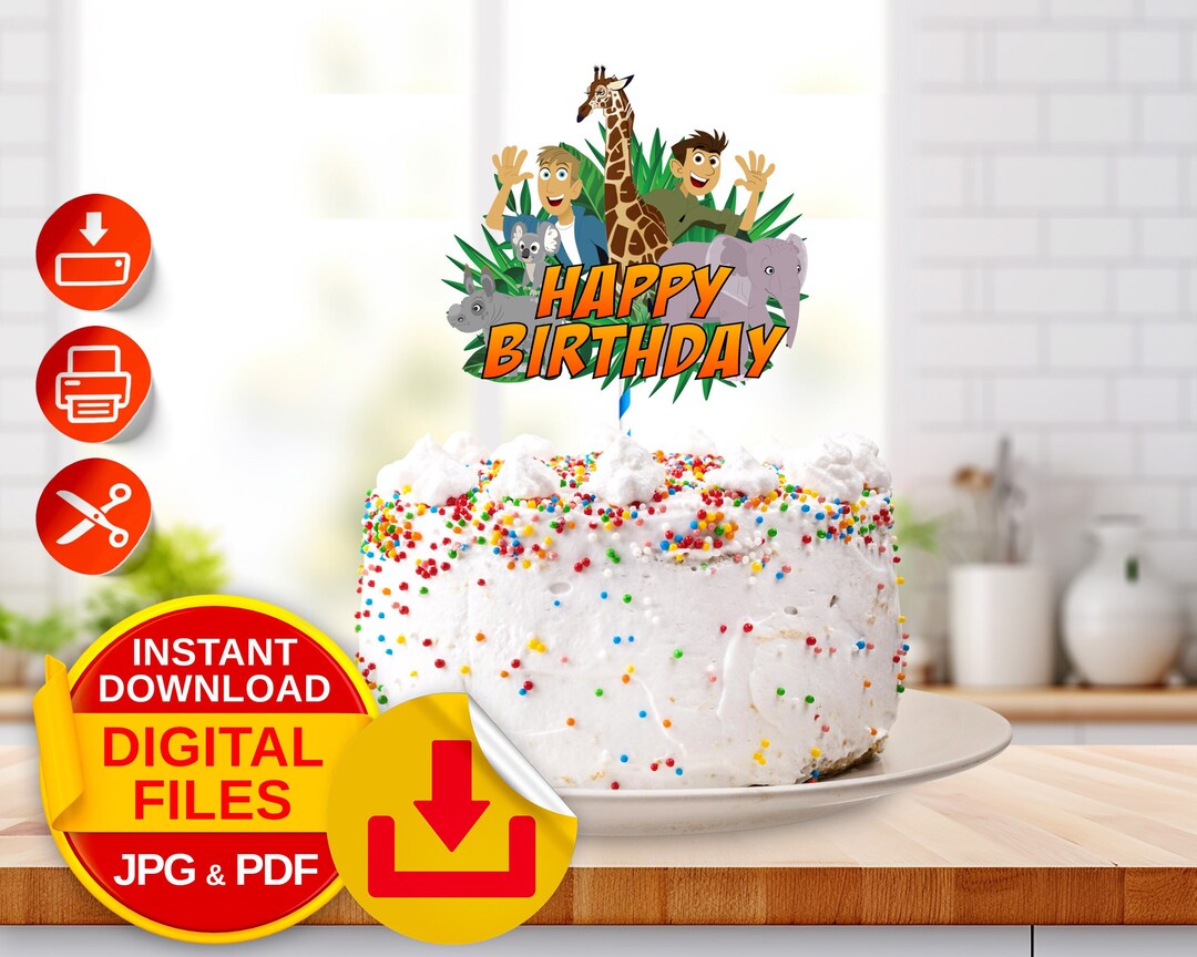 DIGITAL File Cake Topper -themed Digital Printable File - Digital File ...