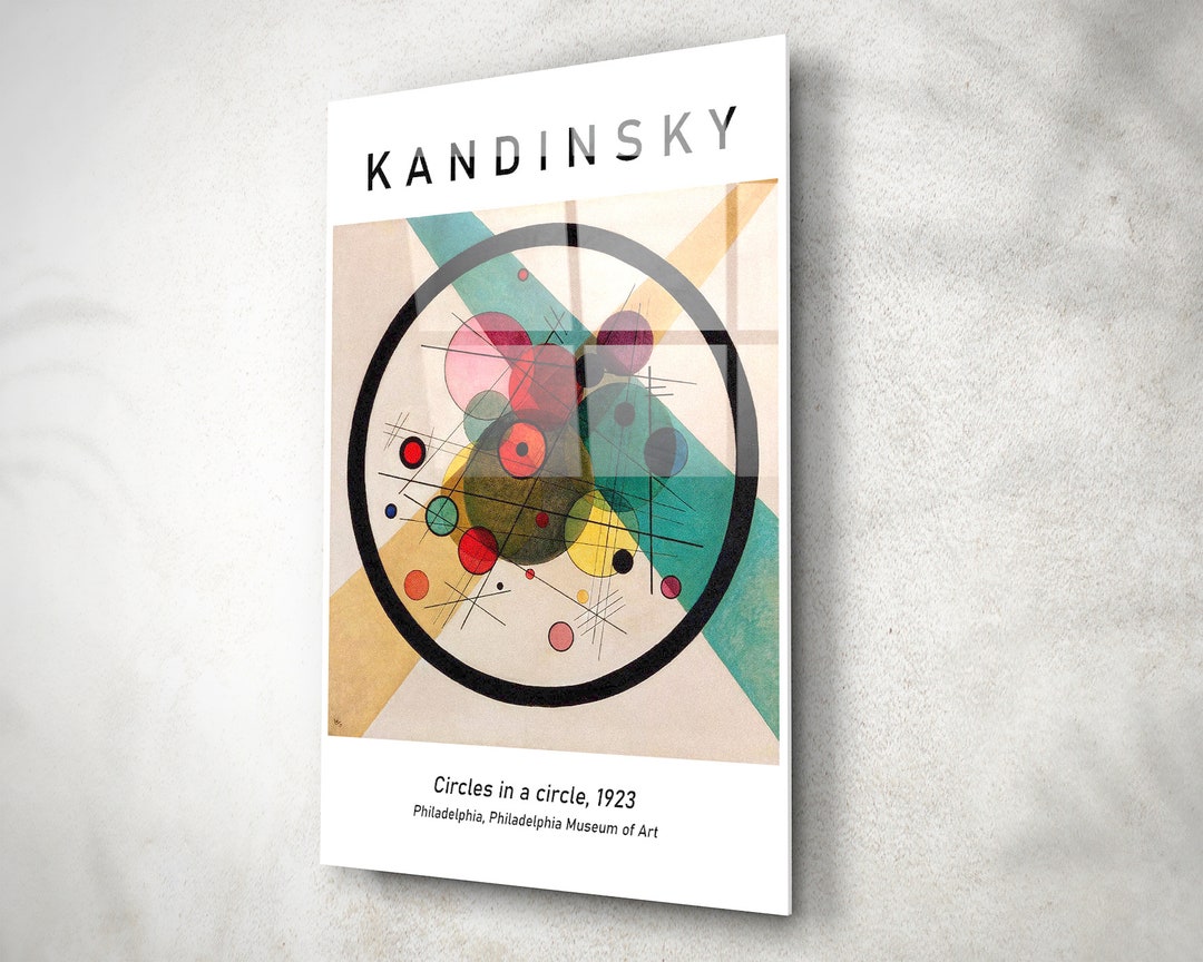 Wassily Kandinsky Modernist Abstract Art Acrylic Glass Print, Face ...
